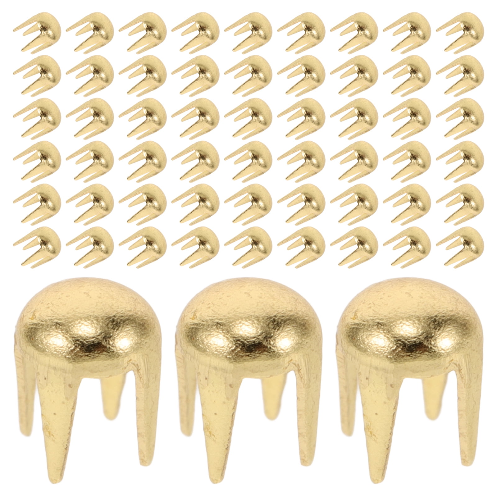 Round Dome Rivets Spike Studs Spots Nailhead Golden Round Dome Studs ...