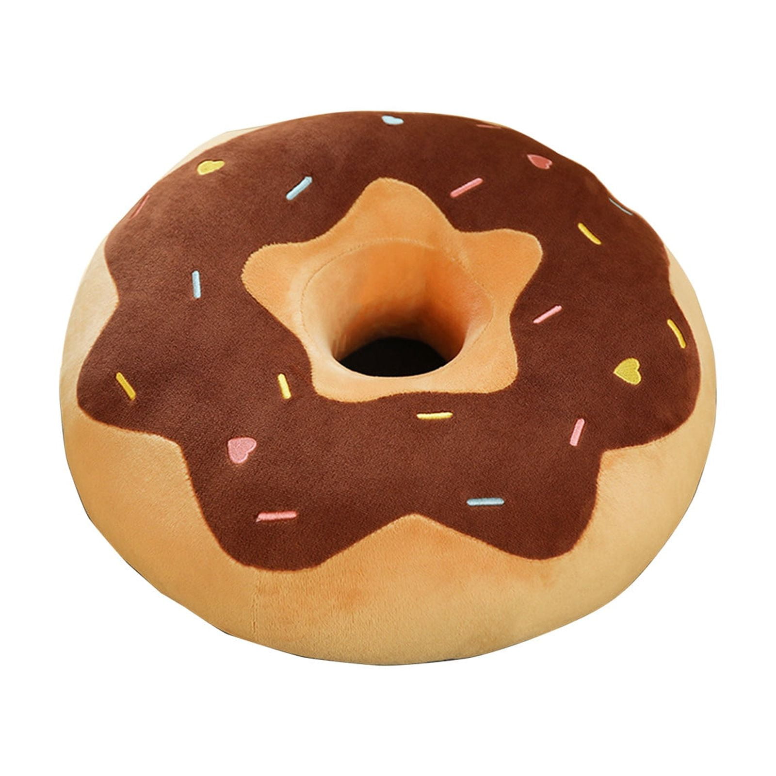 Round Donut Pillow, Print Decorative Comfortable Soft Plush Funny Food ...