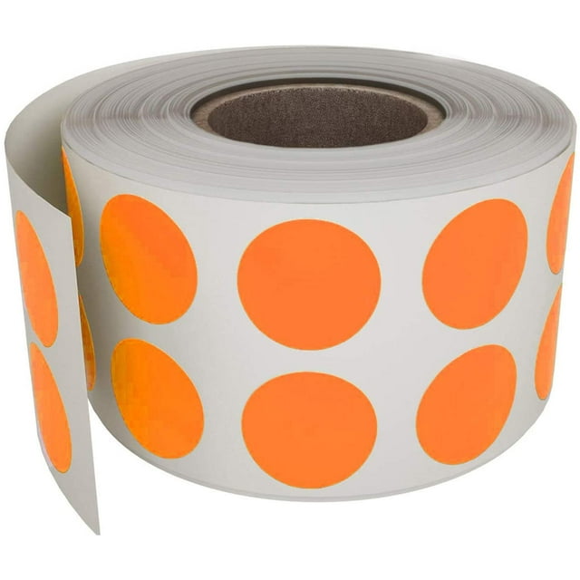 Round Dot Label 13mm 0.50 inch - Dots in a roll for Inventory Stickers ...