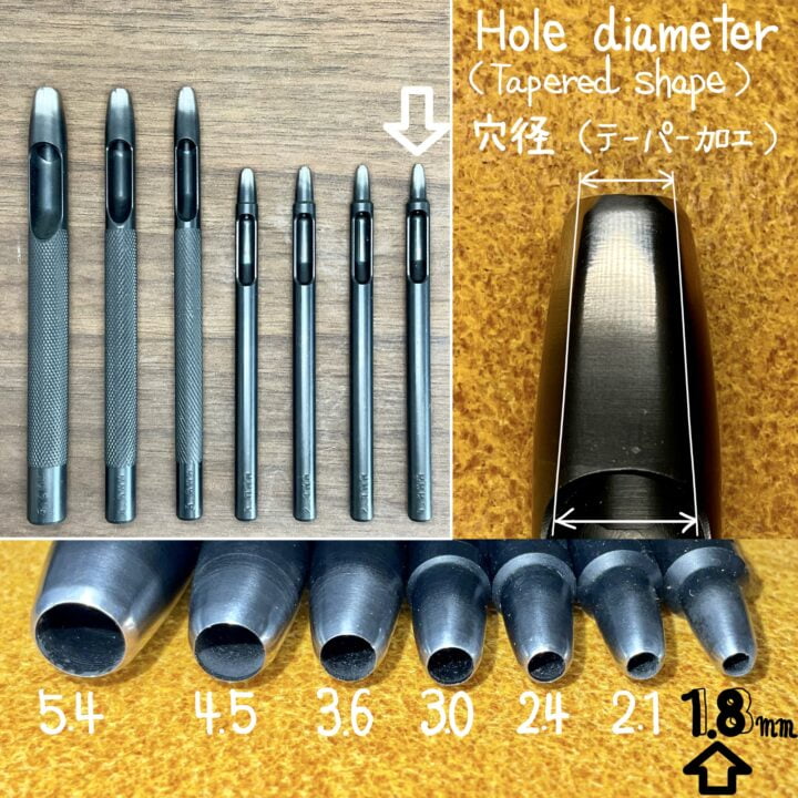Round Drive Punches - OKA (1.8mm No. 6) - Walmart.com