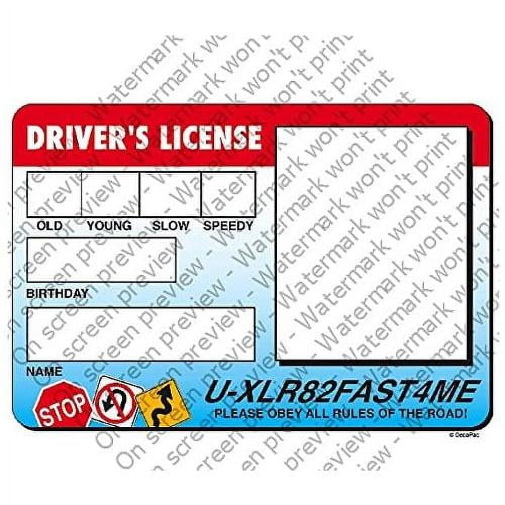 Round - Driver's License Birthday - Cake Photo Frame - Edible Cake ...