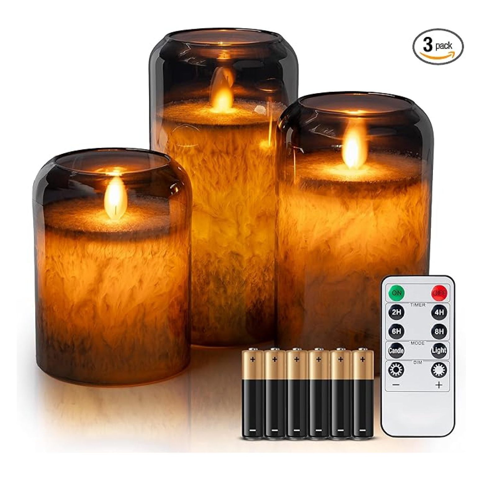 Round Dual LED Full Body Glow w/Metallic Mirrored Tinted Glass Mottled ...