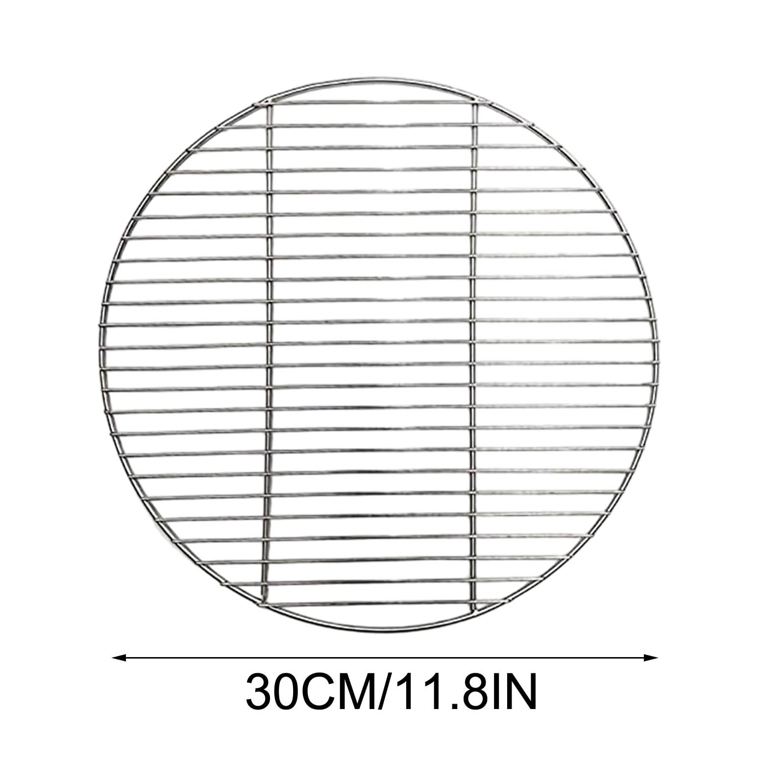 Round Durable BBQ Rack,Round Stainless Steel Grill Grate for Outdoor ...