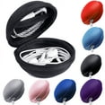 Round Earbuds Case, Ear Bud Case, 1 Pack, Zippered Storage Cases ...