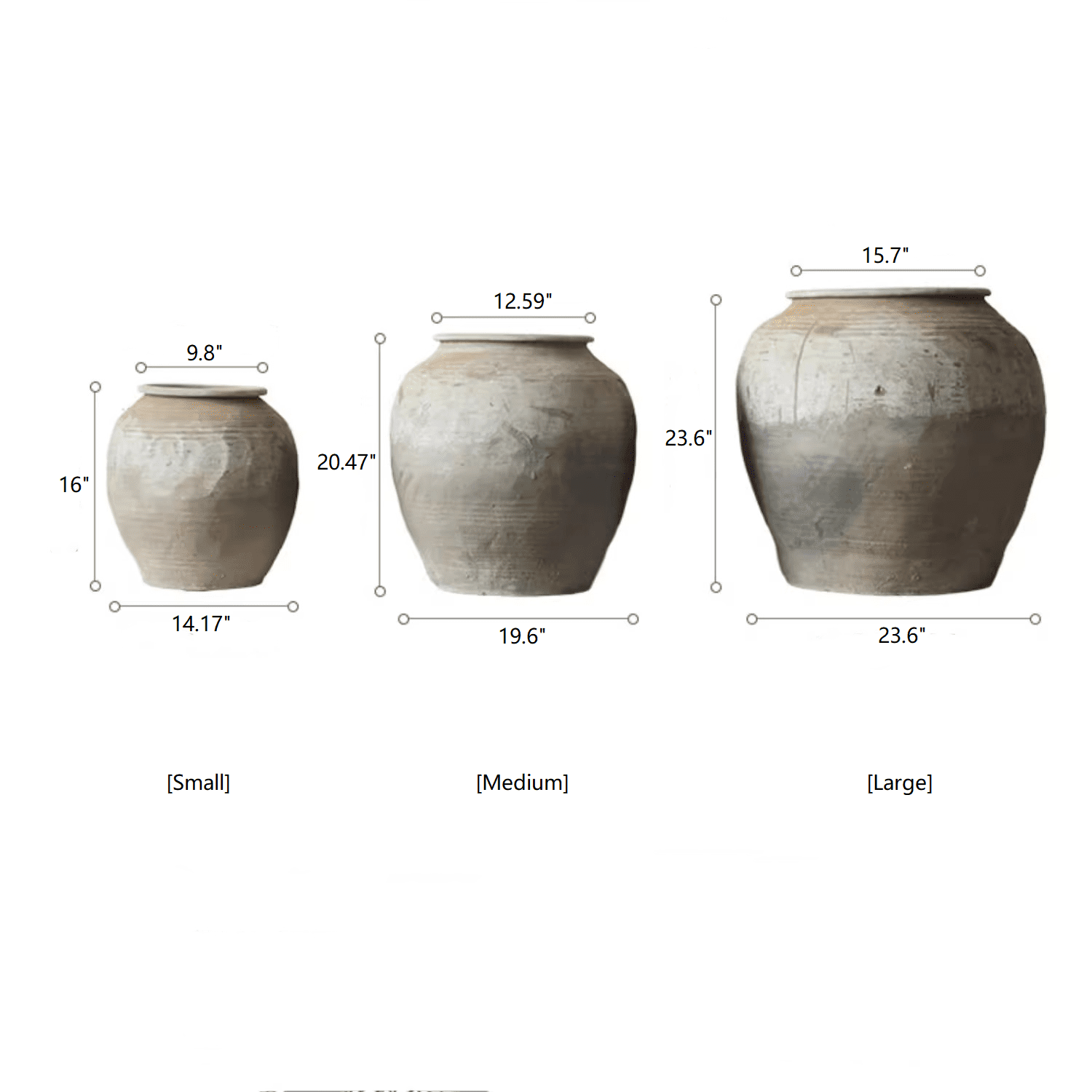 Round Earthenware Pot - Walmart.com
