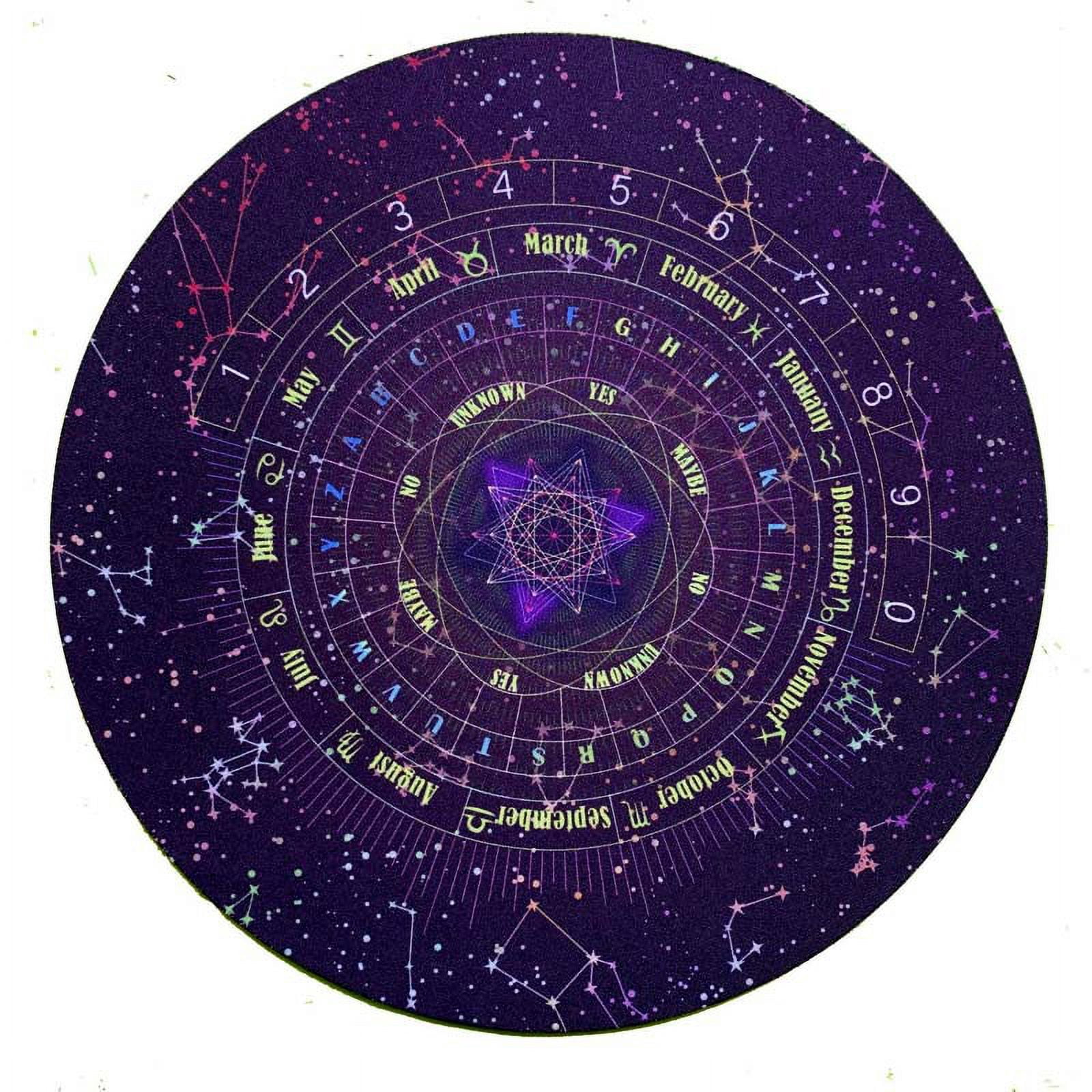 Round Eco-friendly Rubber Pendulum Altar Mats Starry Sky Rubber Pad for ...