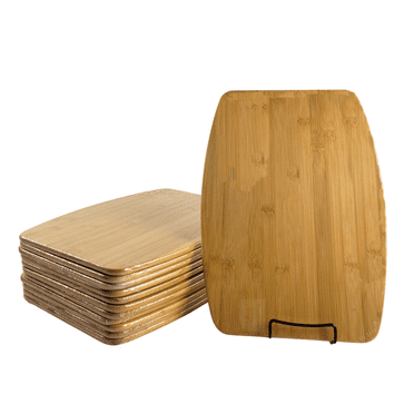 Bulk 12" Round Plain Bamboo Board (Set of 12) | For Customized, Personalized Engraving Purpose ...