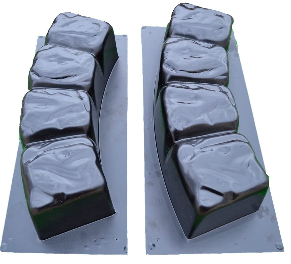 Round Edge Stone Concrete Mold DIY 2 Pack, 47.2 Inch ABS Plastic Border ...