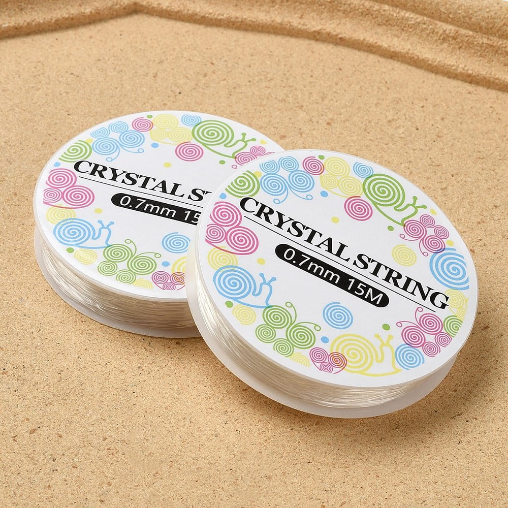Round Elastic Crystal Thread Stretchy String Bead Cord for Beaded ...