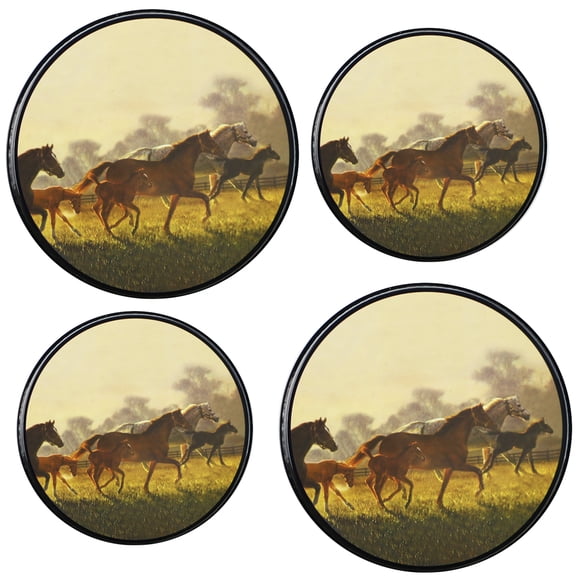 Decorative Round Electric Stovetop Burner Covers, Set of 4, Night Shift ...