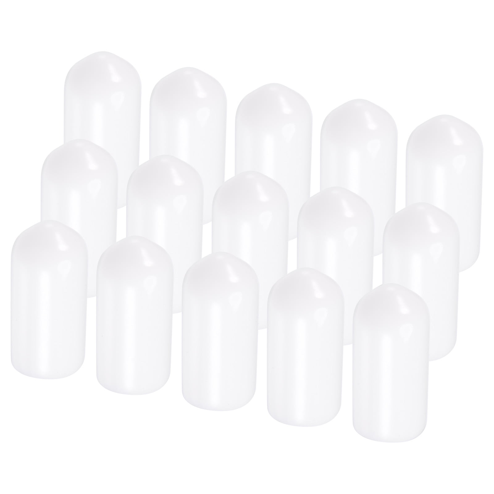 Round End Caps Rubber Cover 1/4" Vinyl Screw Protector for Screw Bolt ...