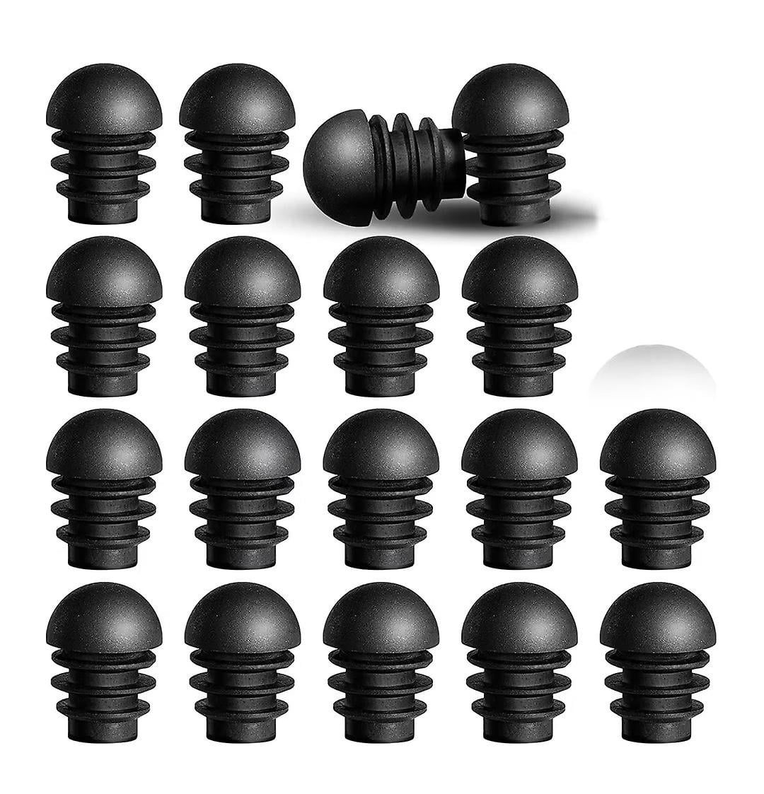 Round End Plugs Plastic Tube Inserts Chair Leg End Caps Tube Domed ...