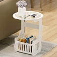 Round End Table Country European Style Tea Table Coffee Table Small ...