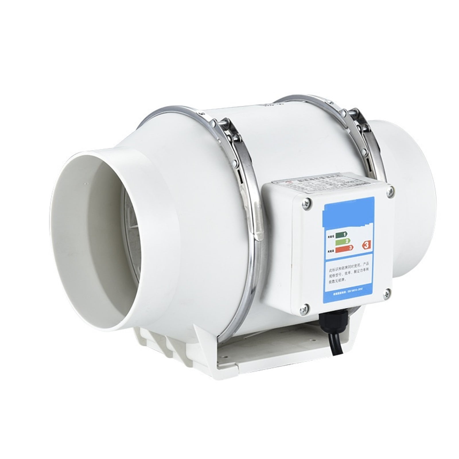 Round Exhaust Fans Home Silent Inline Pipe Duct Fan Bathroom Extractor ...