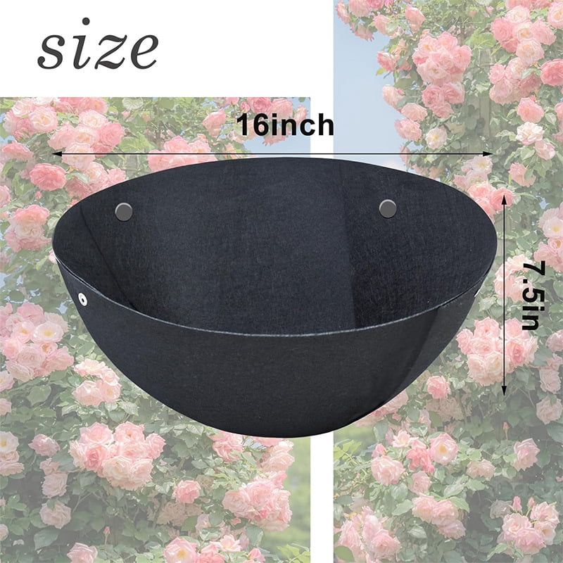 Round Fabric Plant Pot Liner Replacement Kit, Felt Hanging Basket Liner ...