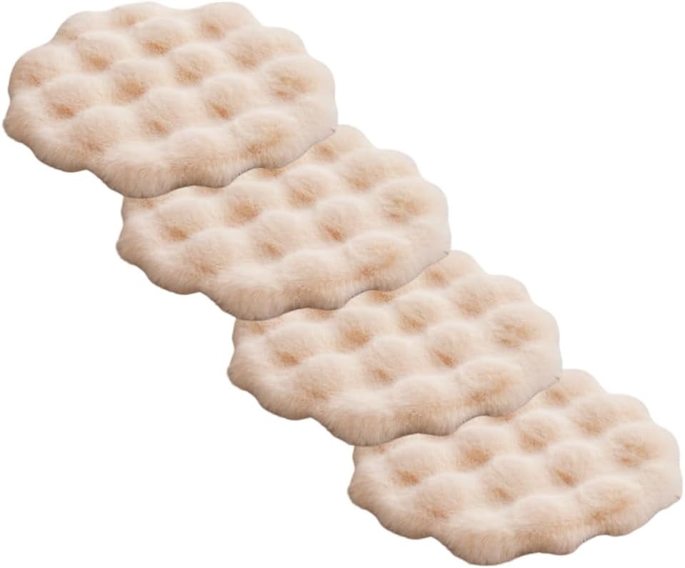 Round Faux Rabbit Fur Pet Bed Cushion, 16 inches, Cat Tree Tower ...