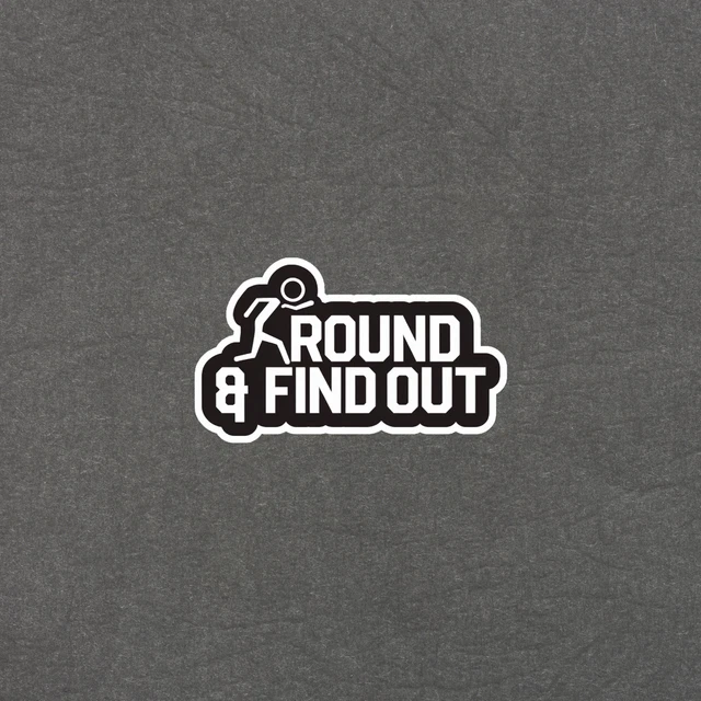 Round & Find Out Hiking Sticker - Outdoor Adventure Decalphone Decal ...