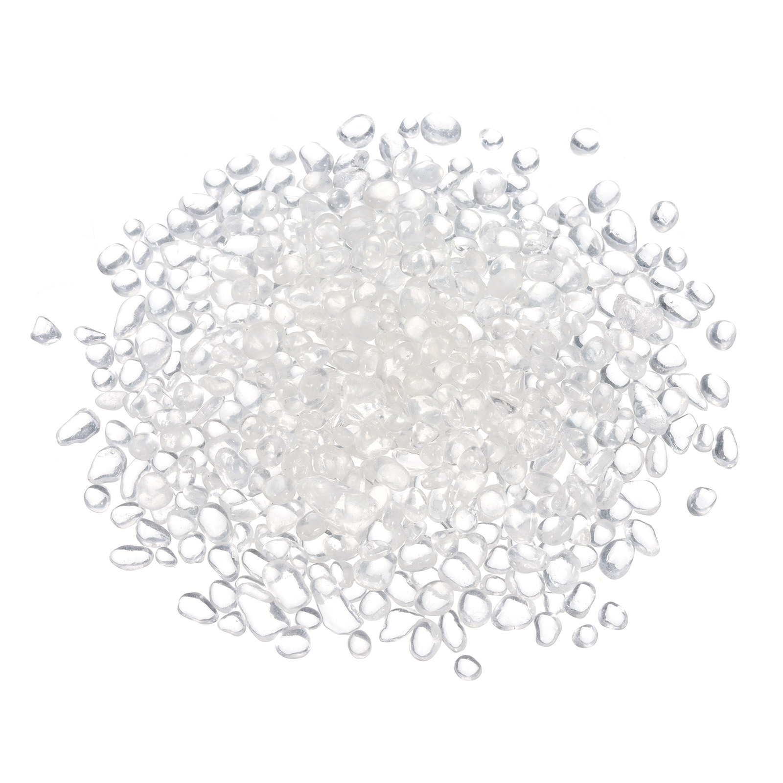 Round Fire Glass Beads for Fire Pit, Vase Fillers Beads Gems for Fish Tank Aquarium 6-9mm 500g/1 ...