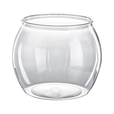 16 oz Clear Mini Plastic Fish Bowls (12 Pack) for Drinks, Decorations ...