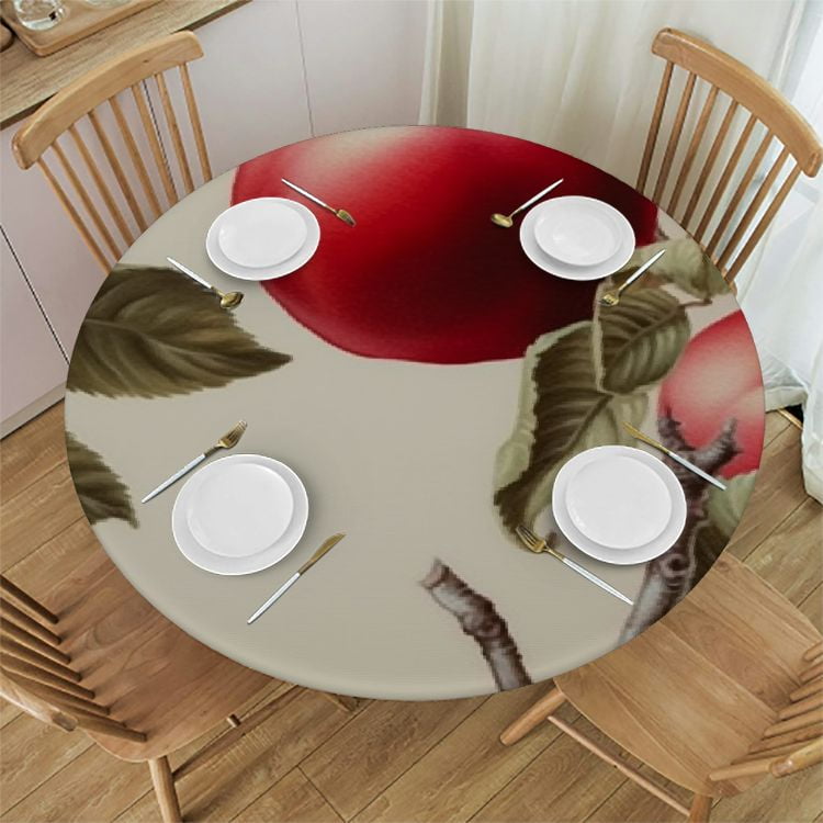 Round Fitted Table Cloth with Table Cover Fits - Walmart.com
