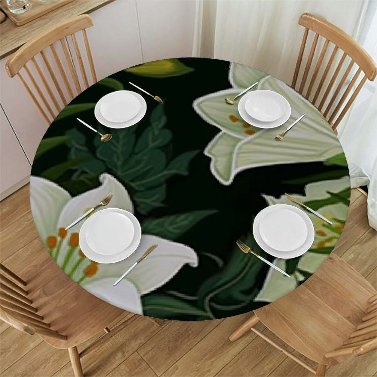 Round Fitted with Oil Proof Table Covers - Walmart.com