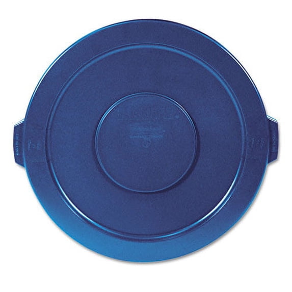 Rubbermaid Commercial BRUTE Round Trash Can Lid, Flat Top, 32 Gal, Blue ...