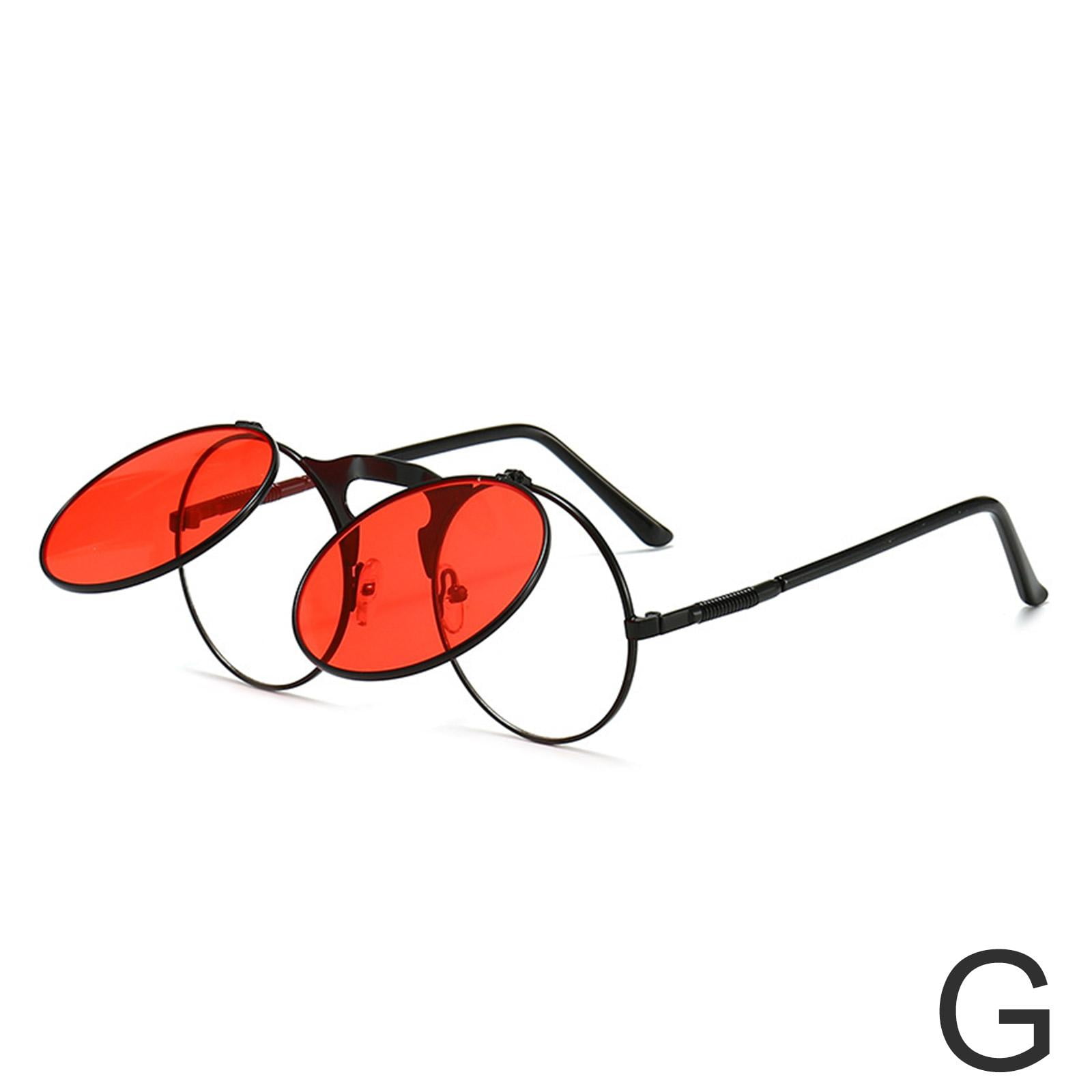 Round Flip Up Sunglasses,Vintage Flip-up Shades,Vintage Circle Sun ...