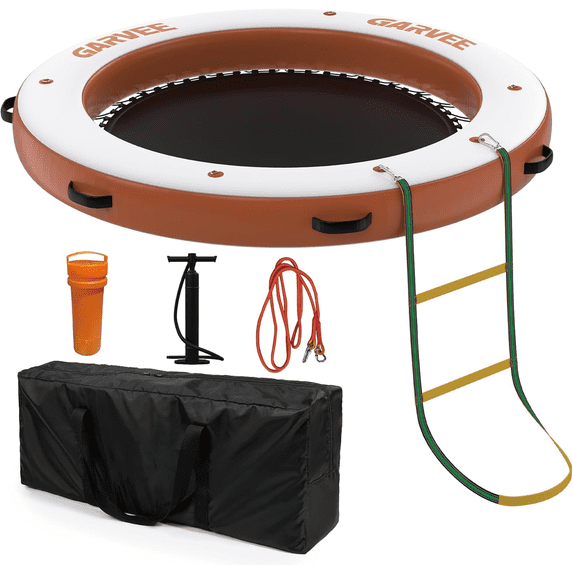 Round Floating Ring Inflatable Water Hammock Heavy Duty River Floats ...