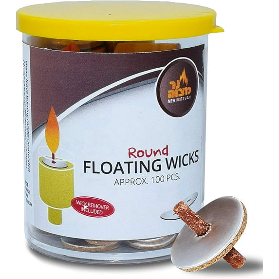 Round Floating Wicks, Cotton Wicks Cork Disc Holders for Oil Cups, Wick ...