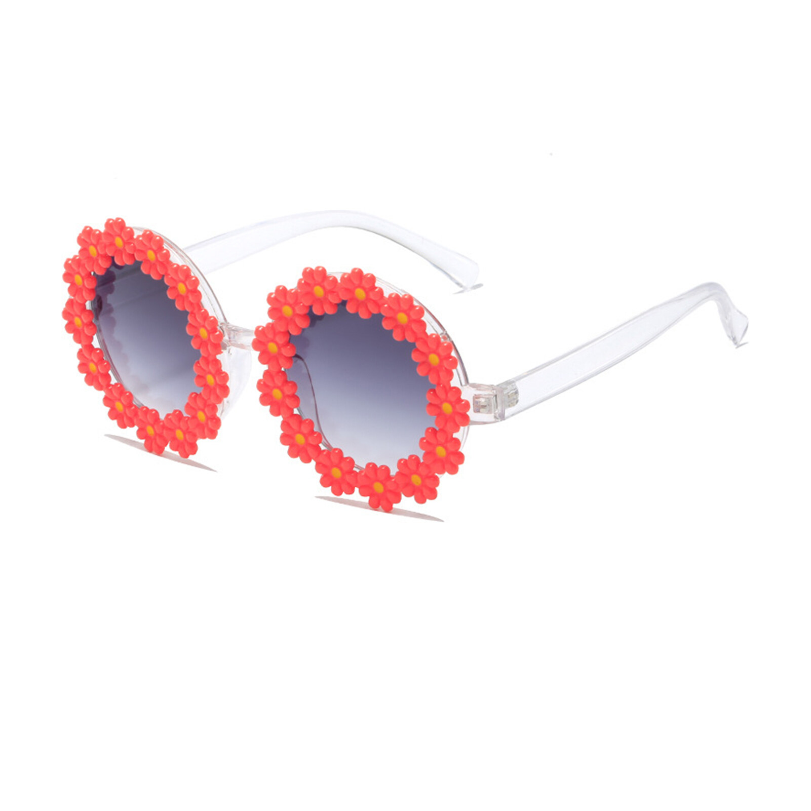 Round Flower Sunglasses for Girls,Flower Shaped Cute Glasses,UV 400 ...