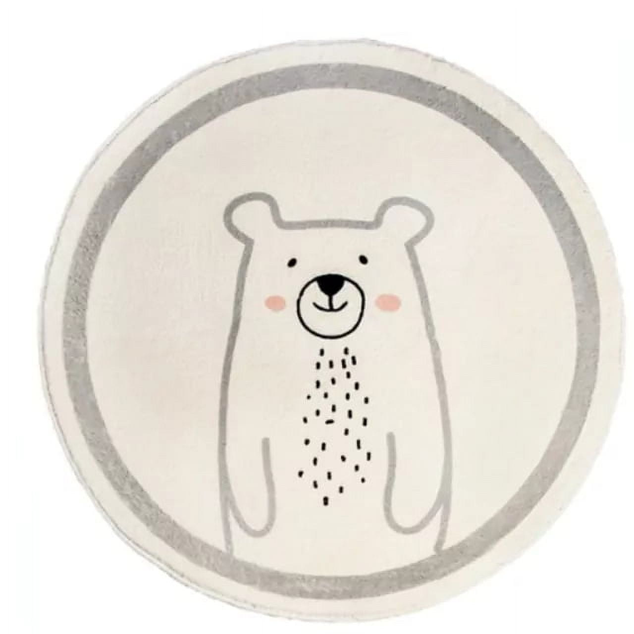 Round Fluffy Carpet For Living Room，Alphabet Hairy Nursery Play Mat For ...