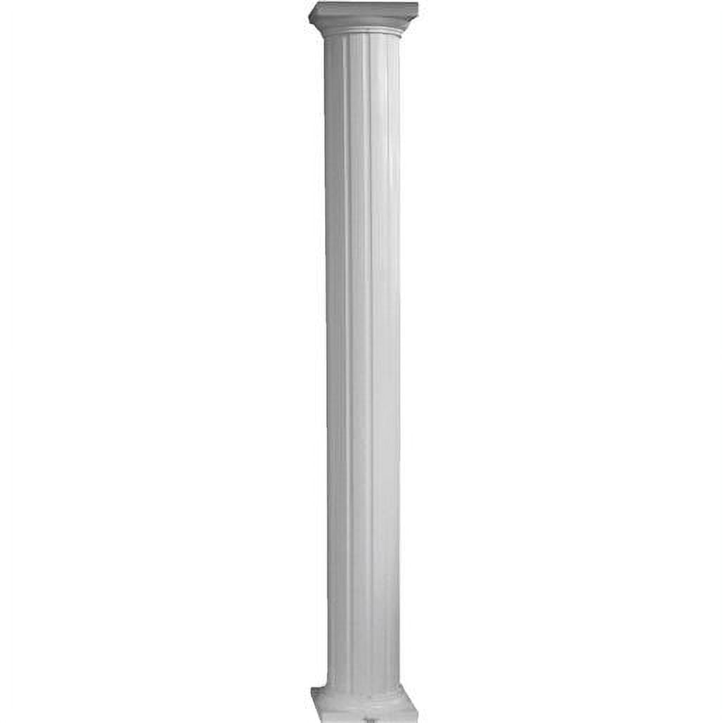 Dixie Pacific Round Fluted Aluminum Column - White Finish - Walmart.com