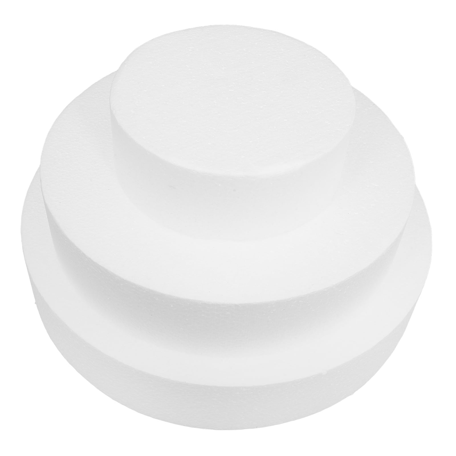 Round Foam Cake Dummies Tall Fake Cake 3 Tiers Diy Crafts Wedding Cake ...