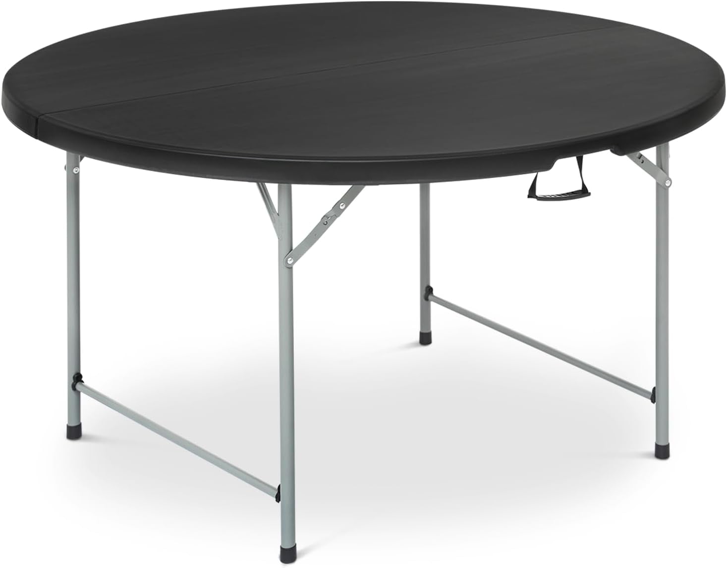 Round Folding Table, Indoor Round Card Table with Handle, Outdoor ...
