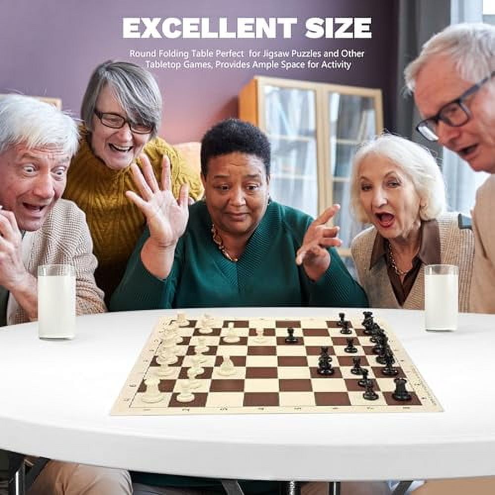 Round Folding Table,Perfect Portable Folding Table for Events Ideal ...