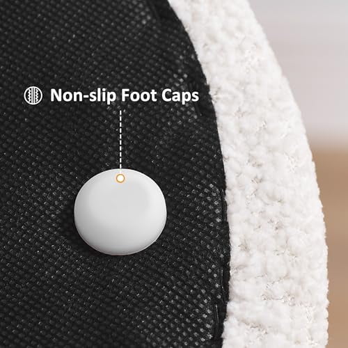 Round Footstool Ottoman, Mushroom Foot Rest Stool, Small Upholstered ...