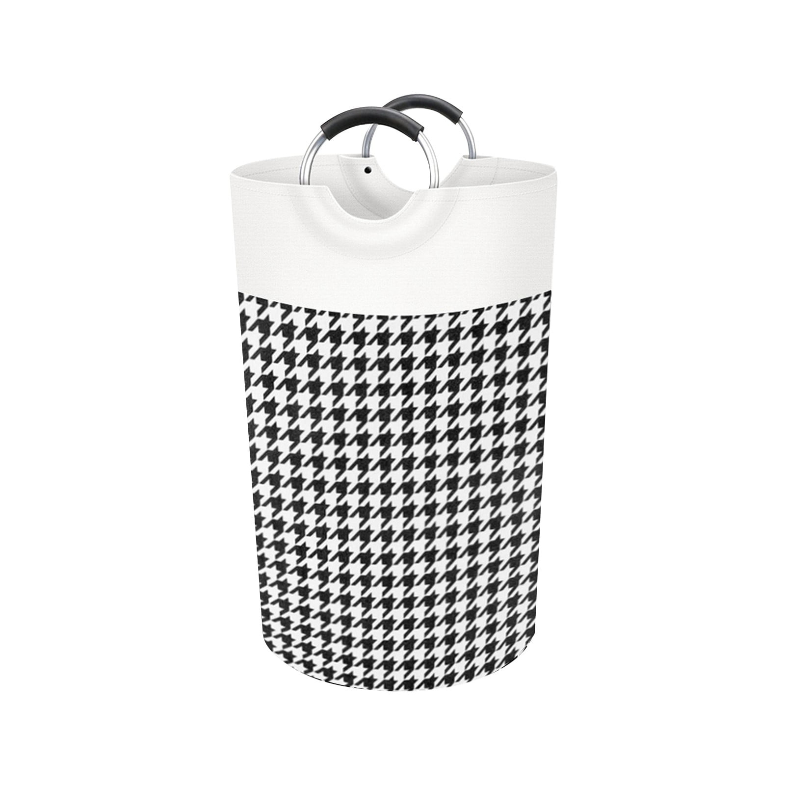 Round Freestanding Laundry Hamper Collapsible Tall Clothes Hamper with ...