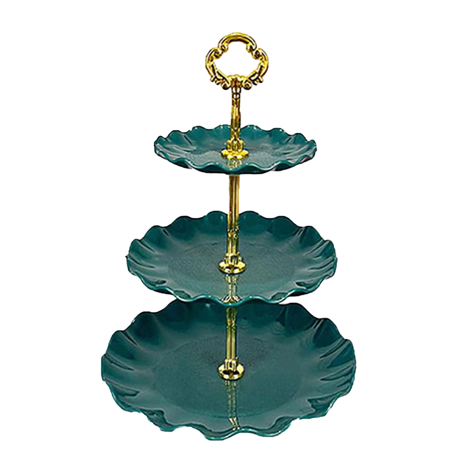 Round Fruit Cake Stand, 3 Tier Removable Dessert Stand Dessert Plates ...