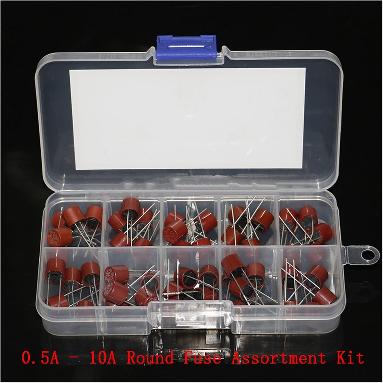 Round Fuse Assortment Kit 0.5A 1A 1.25A 2A 3.15A 4A 5A 6.3A 8A 10A 382 ...
