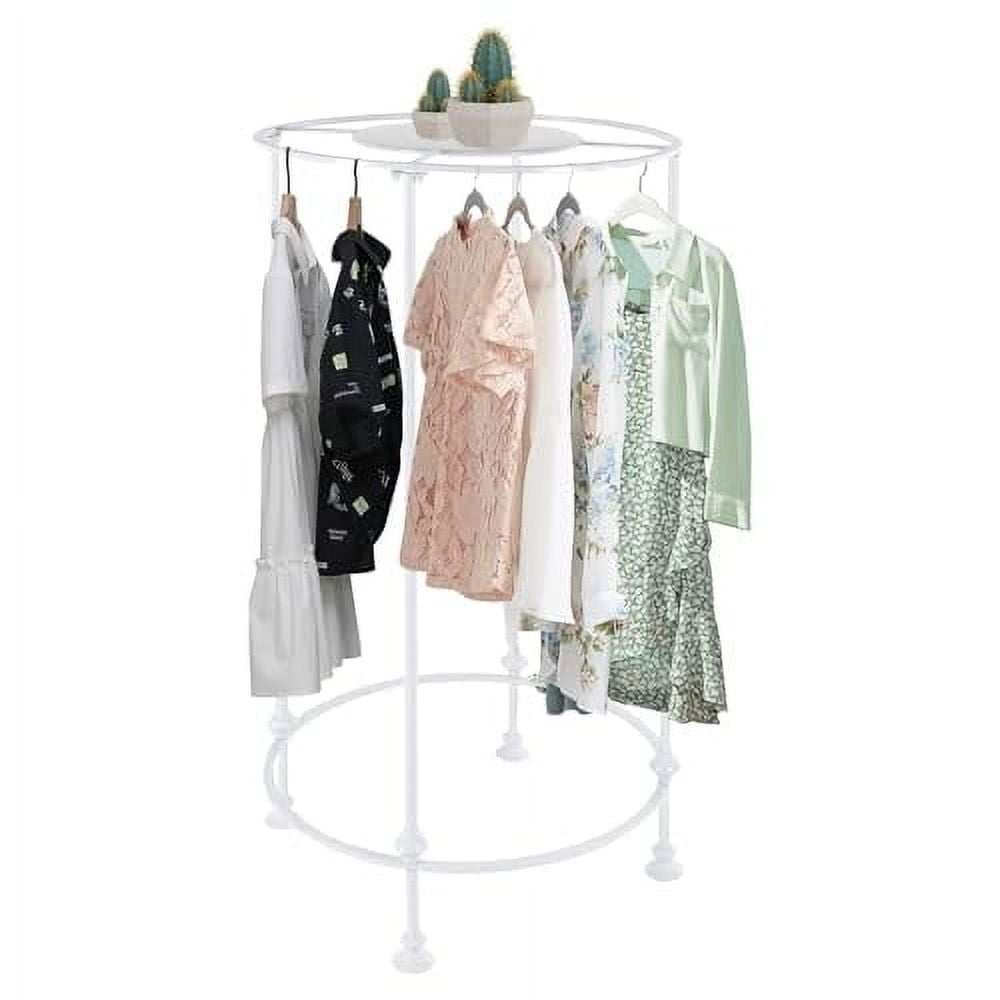 Round Garment Rack Freestanding Hanging Rack Clothes Store Display Rack ...