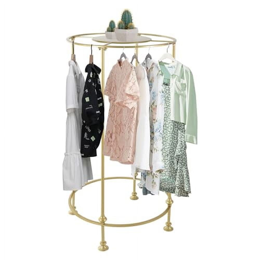 Round Garment Rack, Freestanding Round Garment Display Retail Rack ...