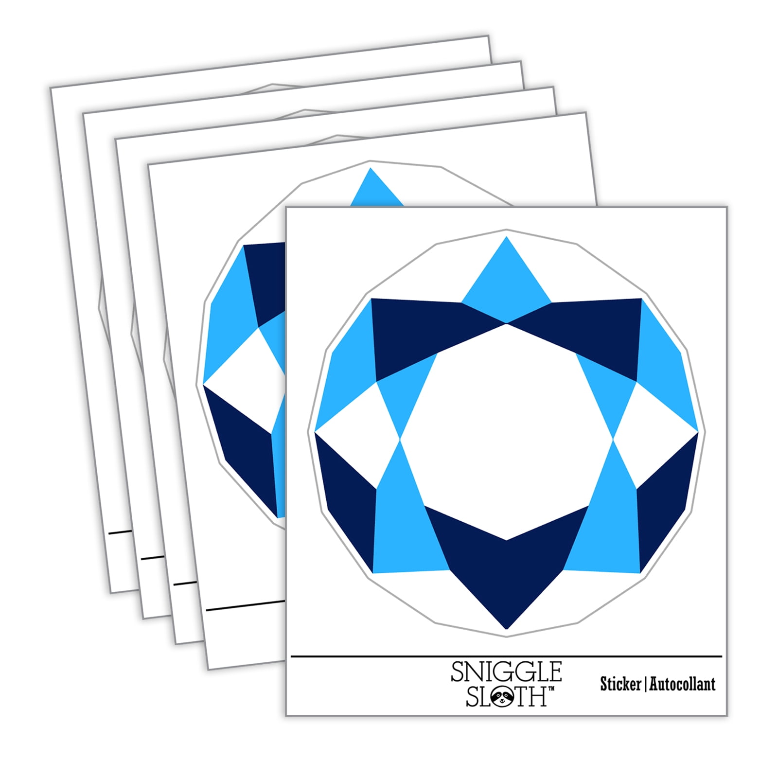 Round Gem Diamond Cut Jewelry Car Window Bumper Water Bottle Phone ...