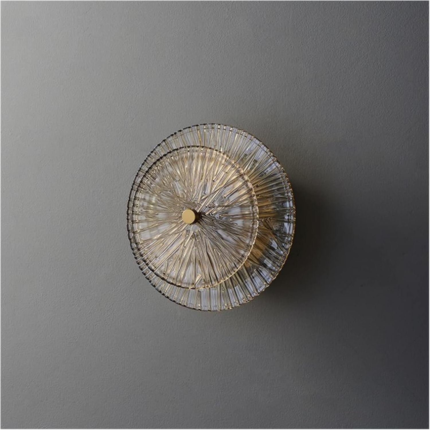 Round Glass LED Aisle Stairs Wall Lights Surface Mount Bedroom Living ...