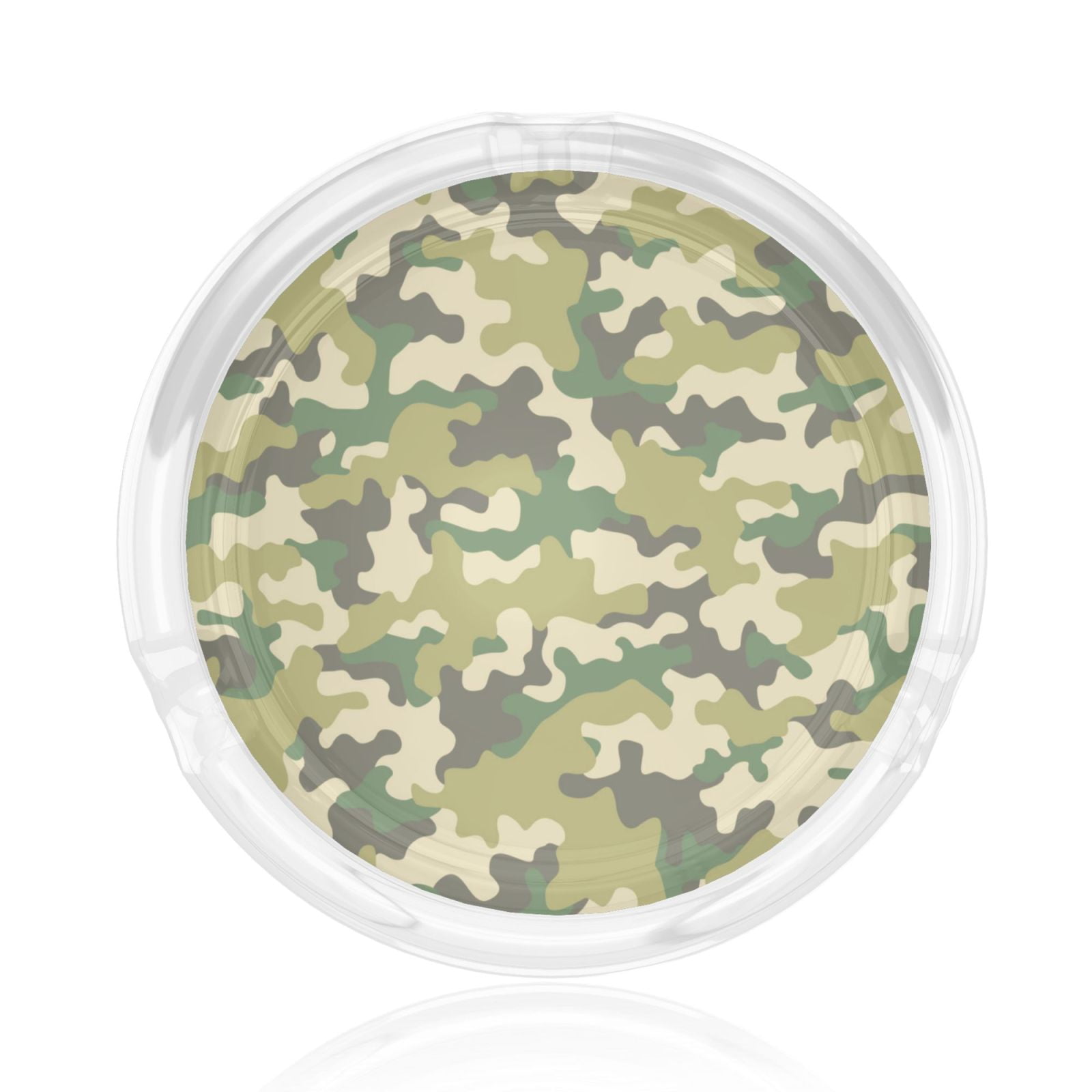 Round Glass Smoking Ashtrays Holder For Cigarettes Cigar Ash Tray Home ...