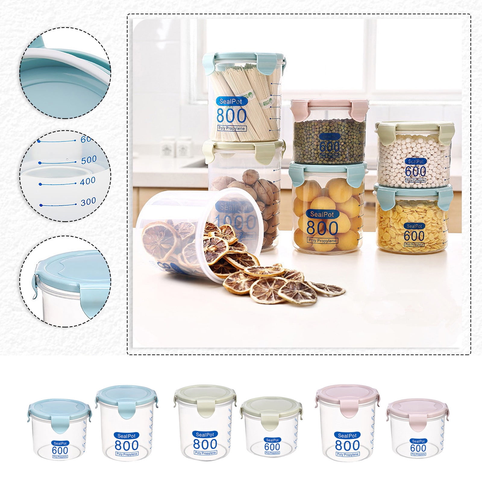 Round Glass food Storage Containers,Glass Meal Prep Containers with ...