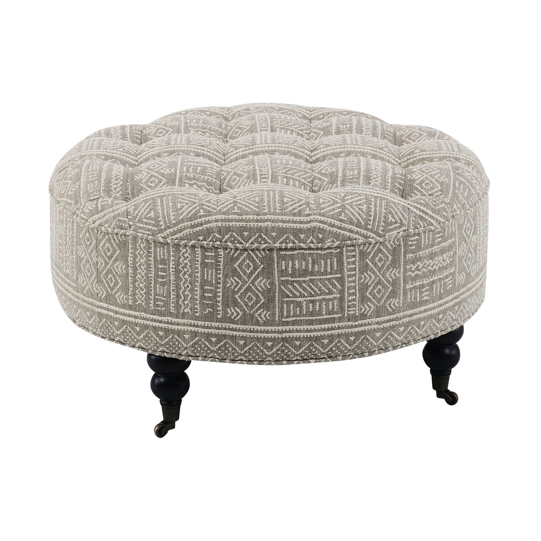 Round Grey Upholstered Seating | For Use in Primary Living Spaces ...