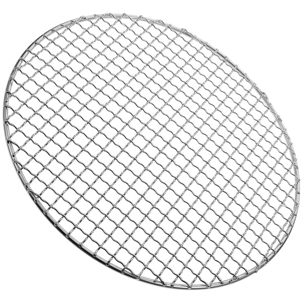 Round Grill Mesh Outdoor Barbecue Grill Grate BBQ Grilling Mat Metal ...