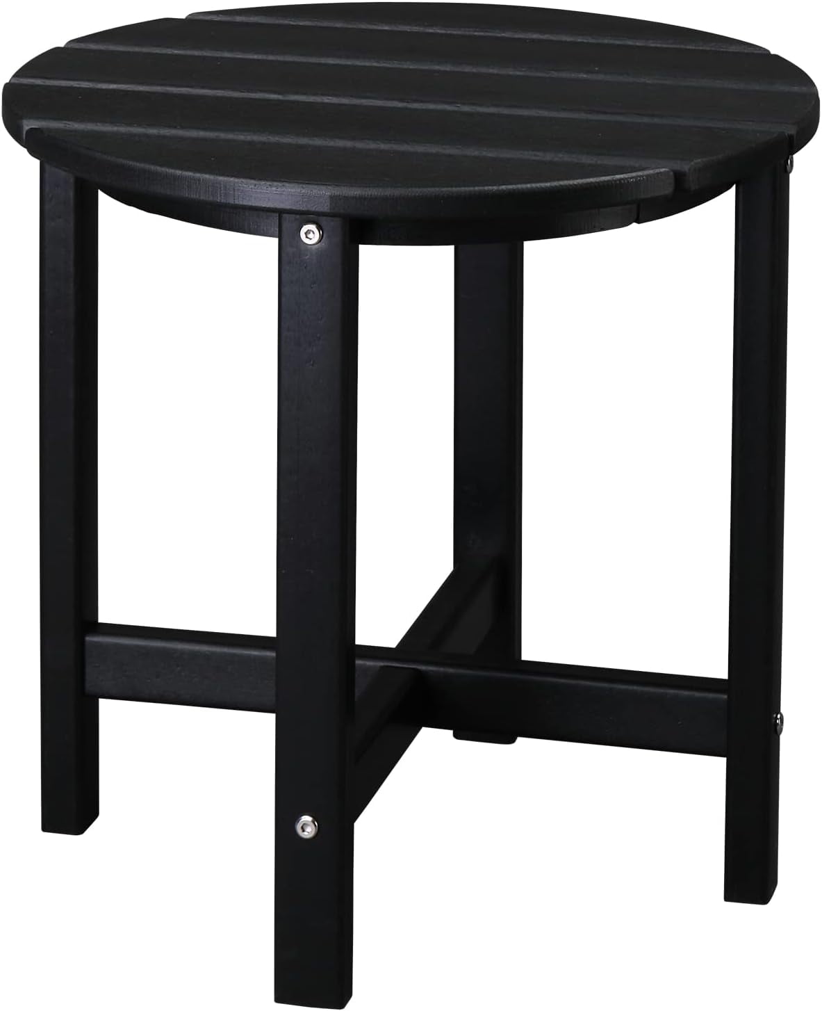 Round HDPE Side Table,Outdoor Side Table, Adirondack Patio End Tables ...