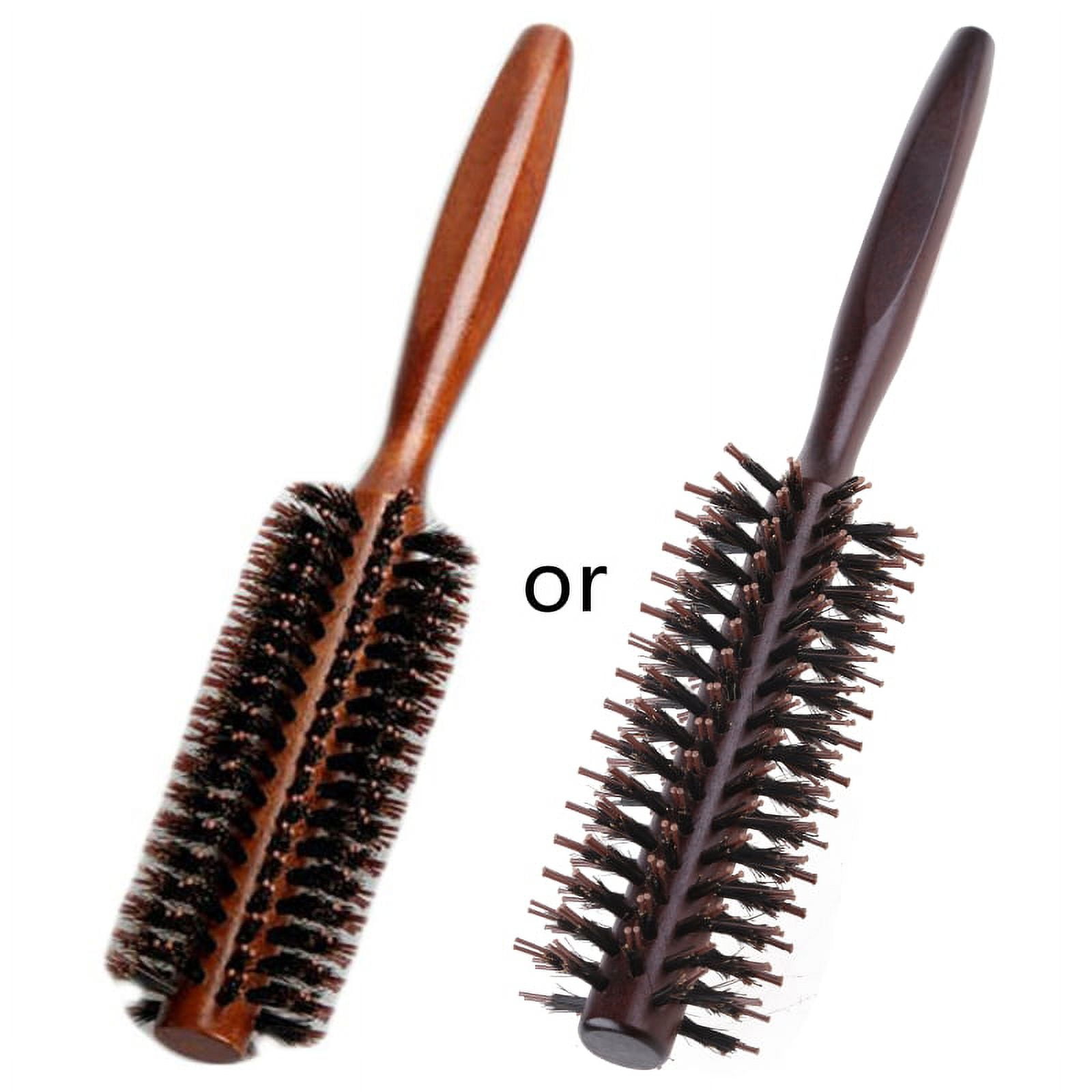 Round Hair Comb Bristle Styling Roll Hairbrush for Women Men Wet or Dry ...