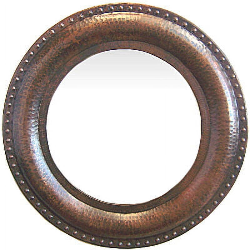 Round Hammered Copper Mirror - Walmart.com
